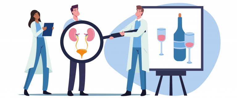 Short and long-term effects of alcohol on the bladder
