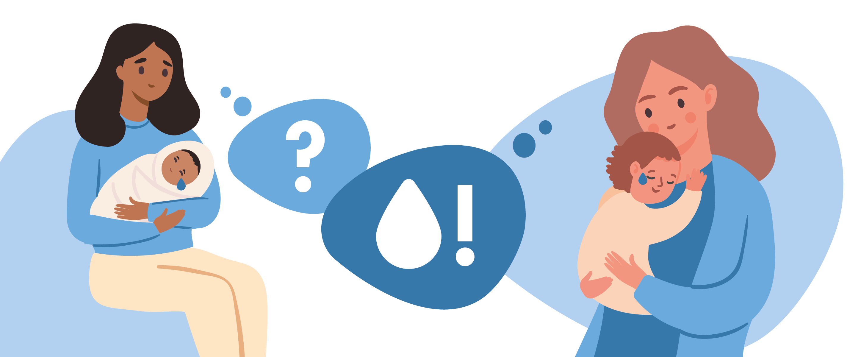 Why do newborn babies cry before urinating?